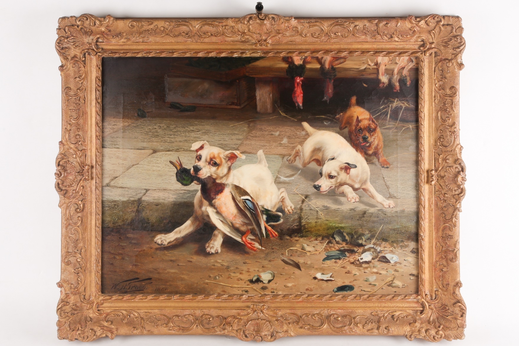 William Henry Hamilton Trood | Three terriers racing away from a ...