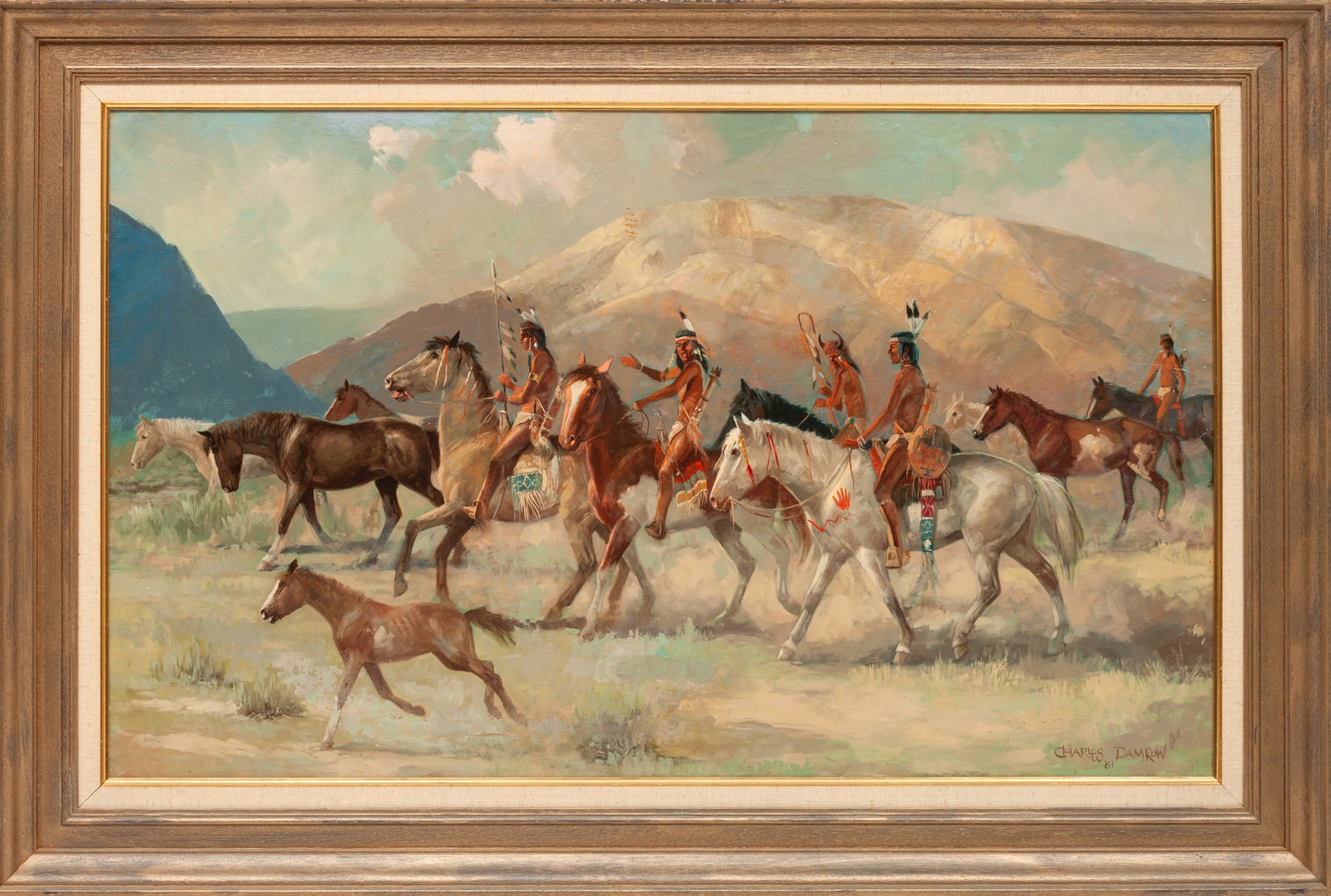 Charles Damrow | Warriors on the Range (1961) | MutualArt