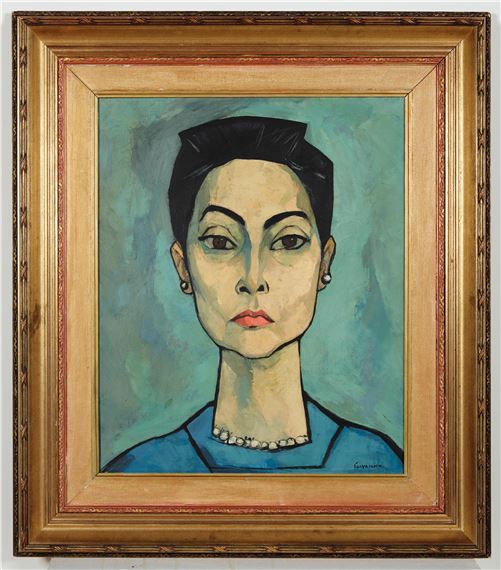 Oswaldo Guayasamín | Retrato de Jane Dolinger | MutualArt