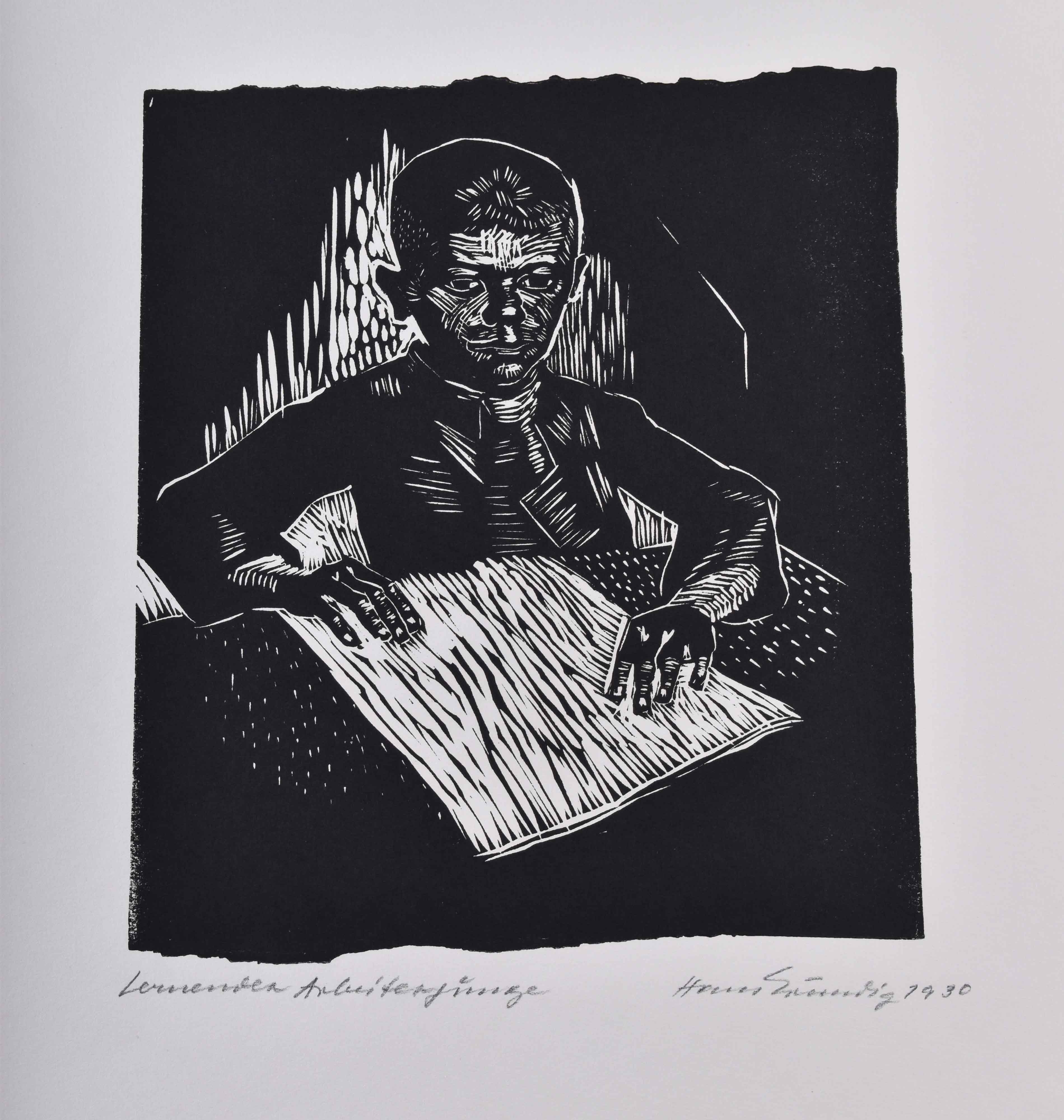Hans Grundig | Lernender Arbeiterjunge (1930) | MutualArt