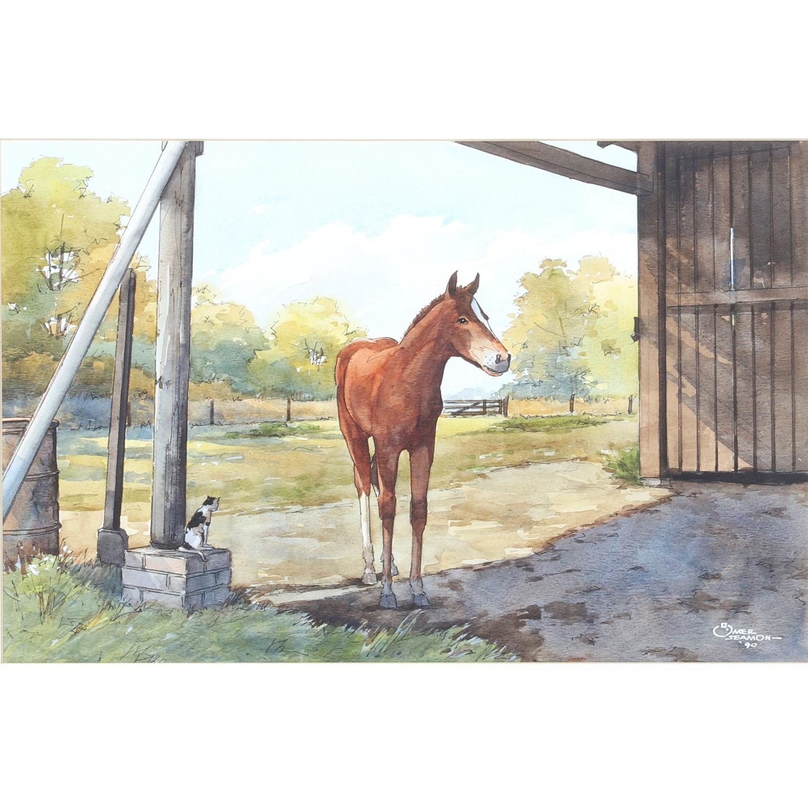 Denzil Omer Seamon | Hello Der (1990) | MutualArt