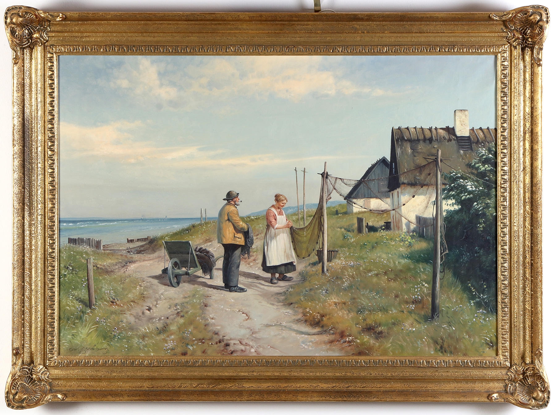 Carl Soderberg | Fiskare i kustlandskap | MutualArt