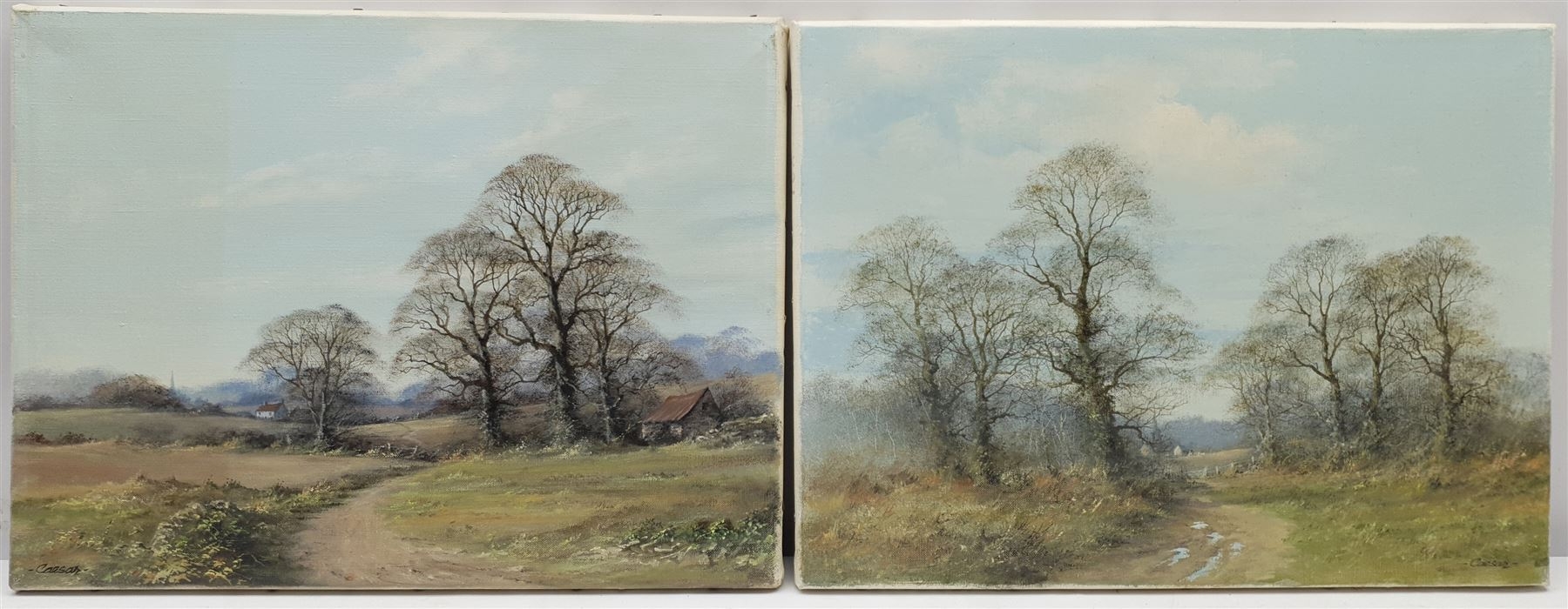 John Caesar Smith | Rural Trees with a Church Spire in the Distance ...