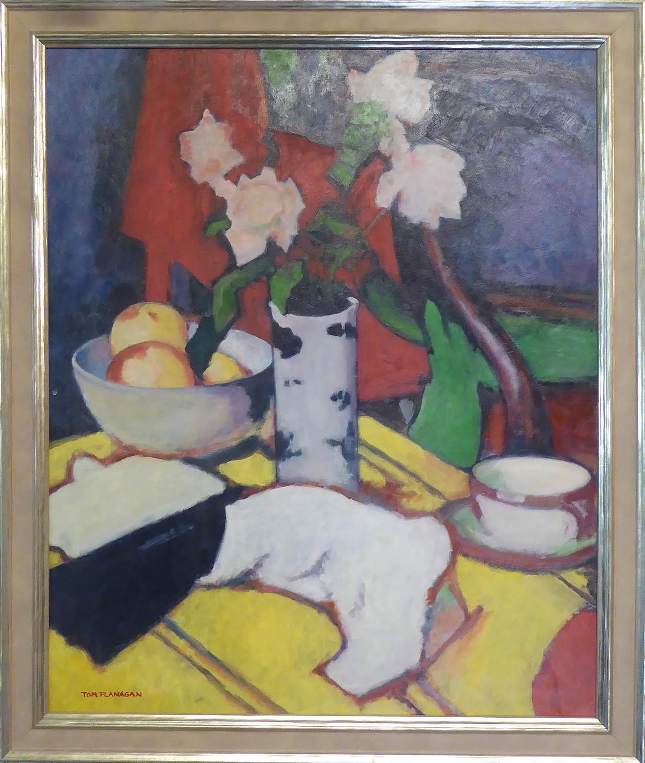 Samuel John Peploe | Still Life with Roses and Fruit | MutualArt