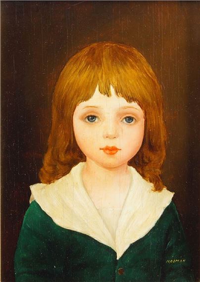Kalman | Portrait of a young girl and a boy | MutualArt