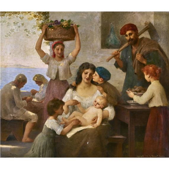 Edouard Alexandre Sain | Ritratto della Contessa Marie Louise Caroline ...