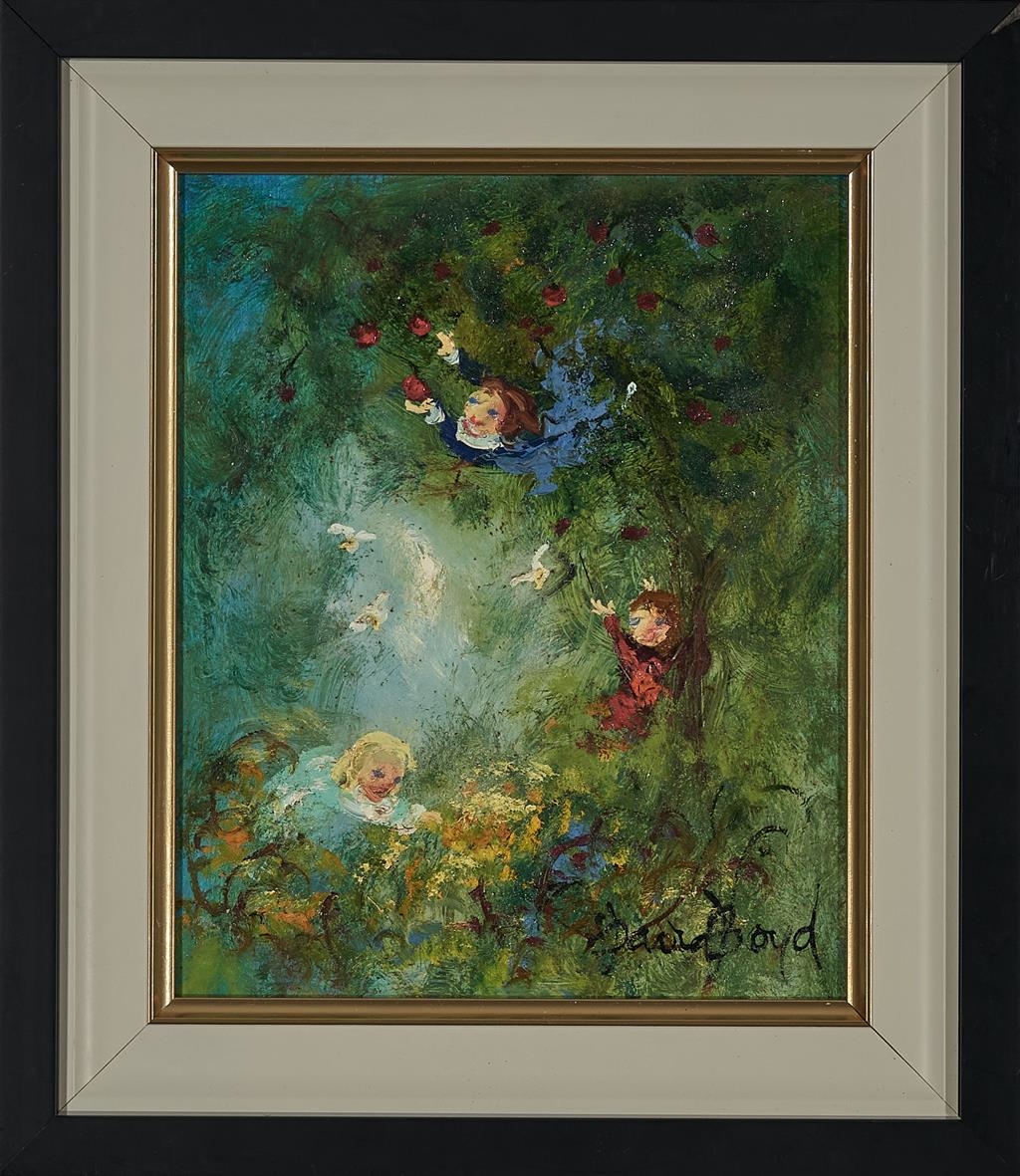 David Boyd | Children Picking Apples | MutualArt
