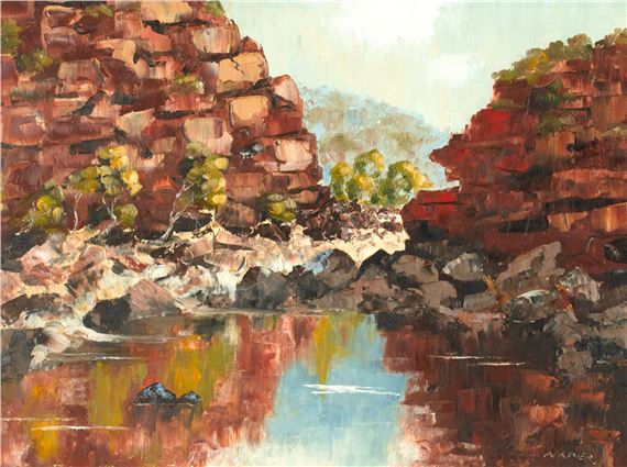 Alex Napier | A QUIET POOL MURCHISON GORGE | MutualArt