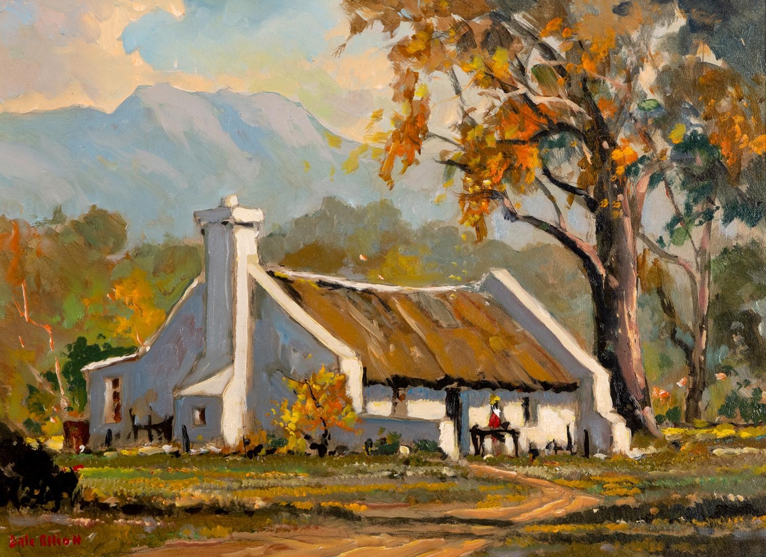 Dale Elliott | Farmhouse in landscape | MutualArt
