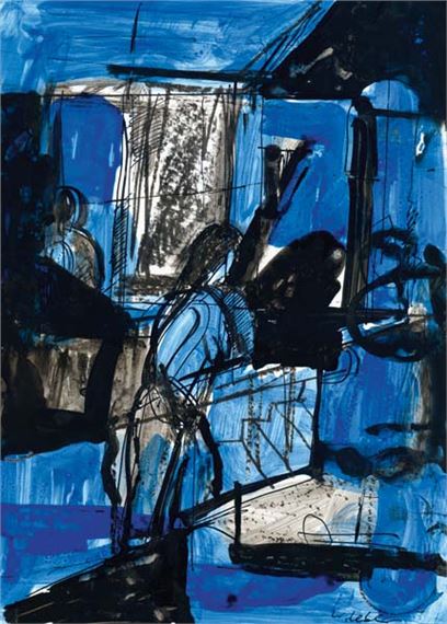 Wolfgang Leber | An der Treppe (1986) | MutualArt