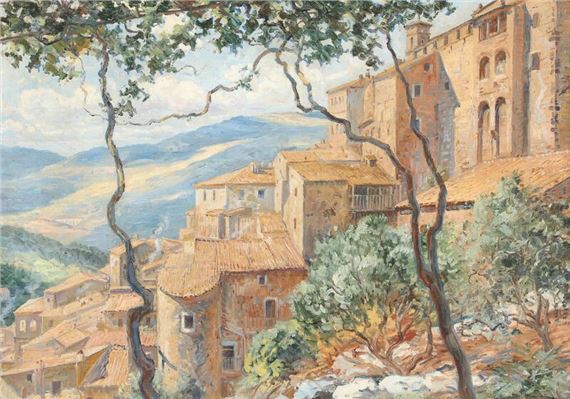 Carl Budtz-Moller | Scenery from Anticoli Corrado (1930) | MutualArt