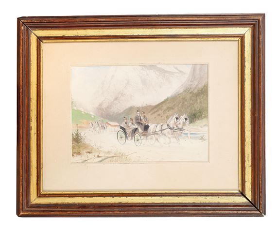 Hans Gottfried Wilda | Emperor Francis Joseph I with Crown Prince ...