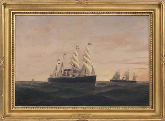 Fred Pansing | Steamship S.S. Parisian of the Allan Line, . (Circa 1885 ...