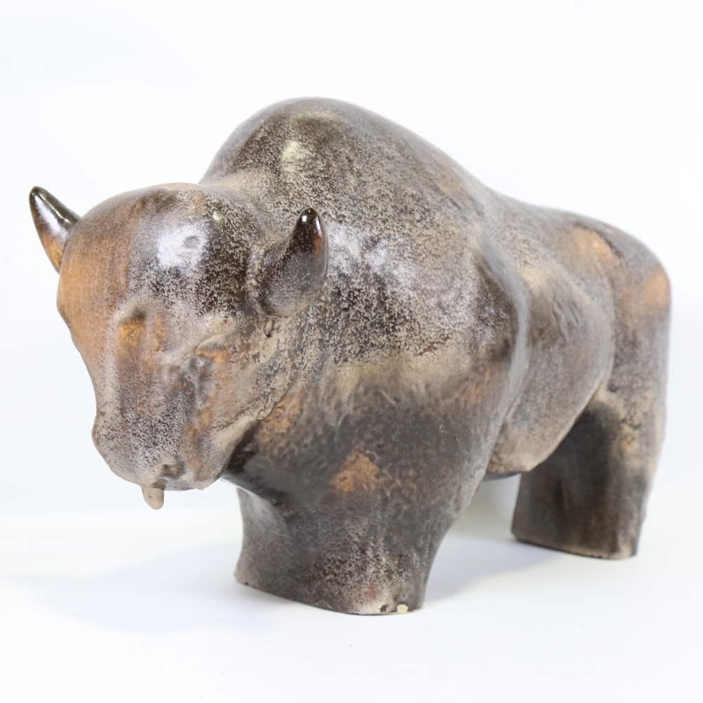 Kurt Tschörner | a 1970s' ceramic bison figure | MutualArt