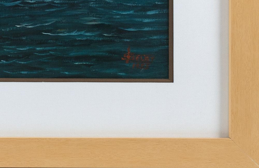 Joe Selby | Portrait of the motor yacht Pilgrim II. (1955) | MutualArt