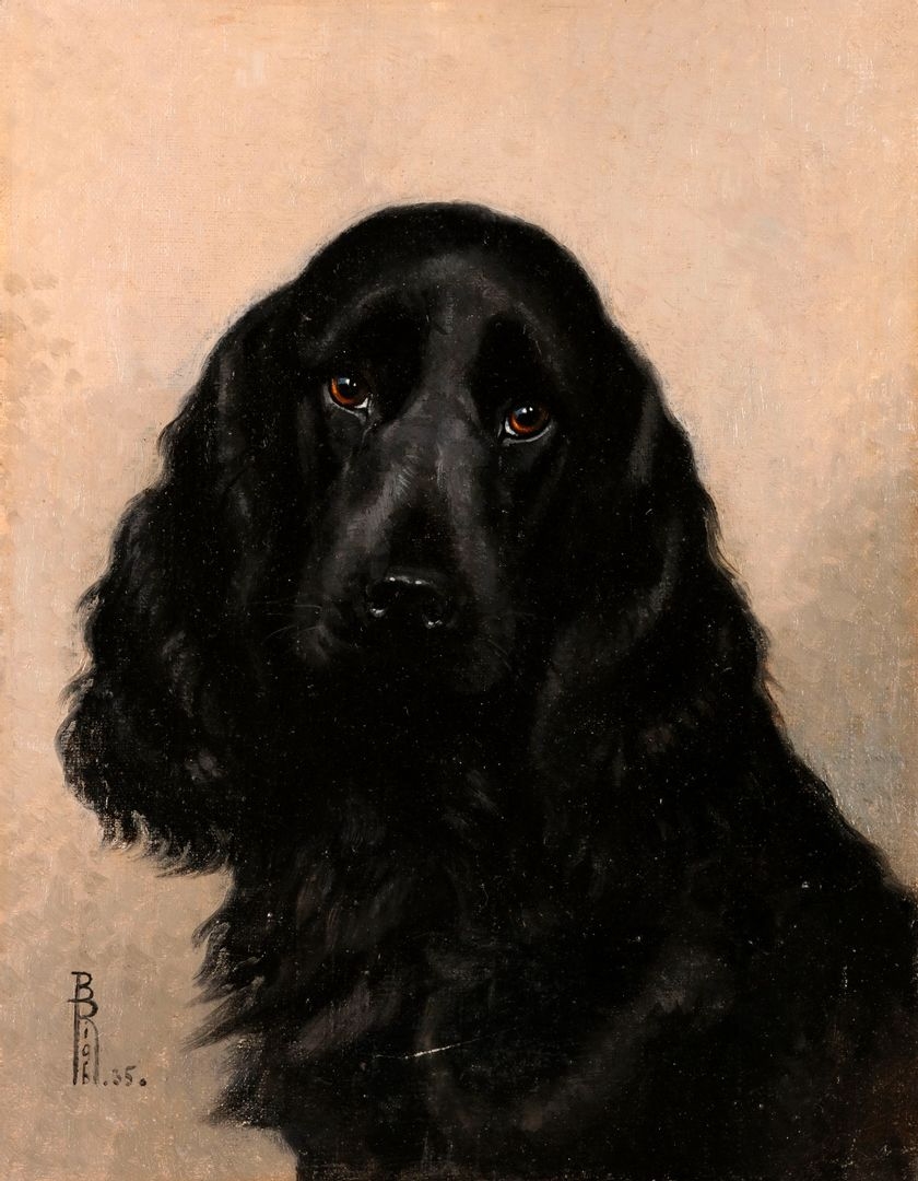 Boris Riab | Dog portrait (1932) | MutualArt