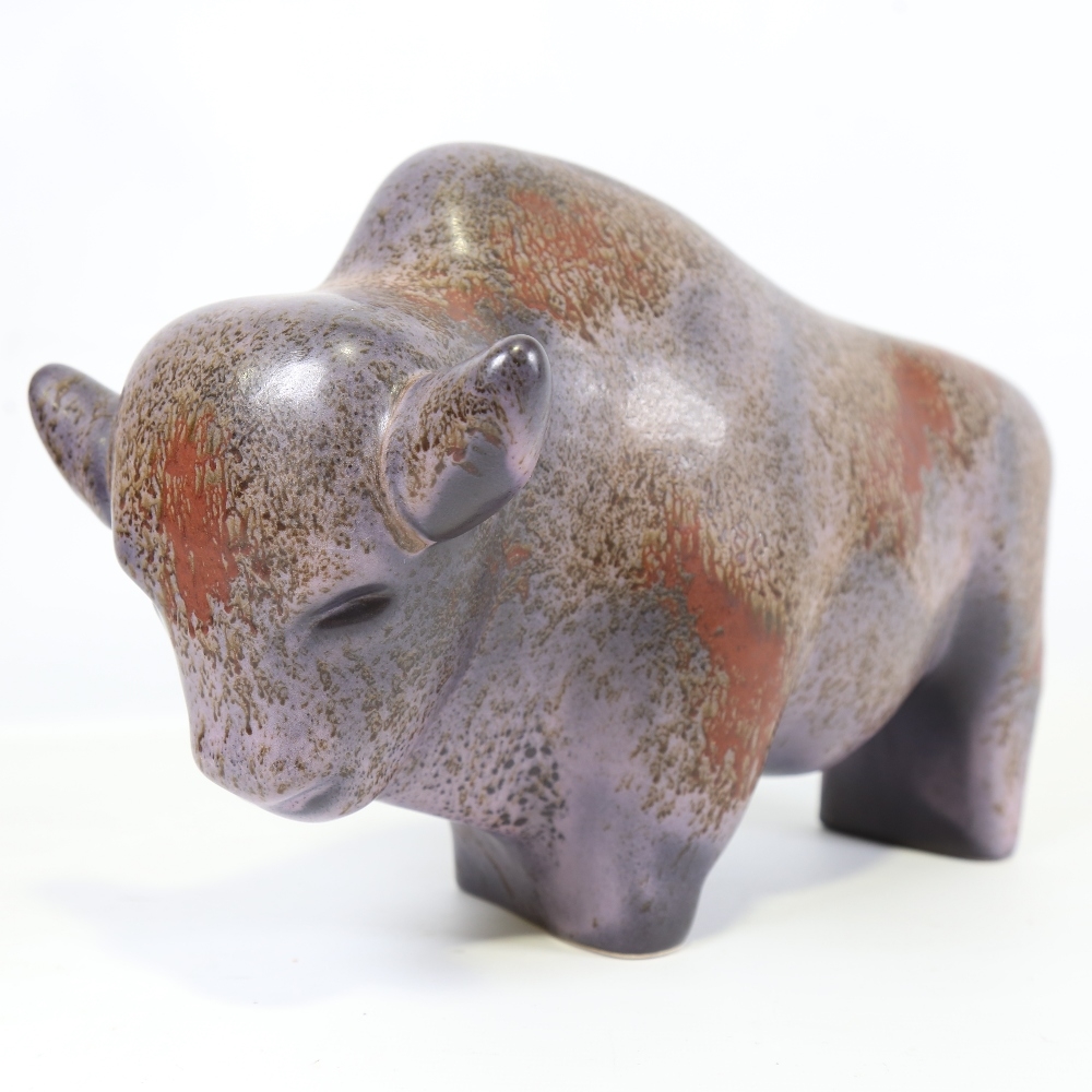 Kurt Tschörner | a 1970s' ceramic bison figure | MutualArt