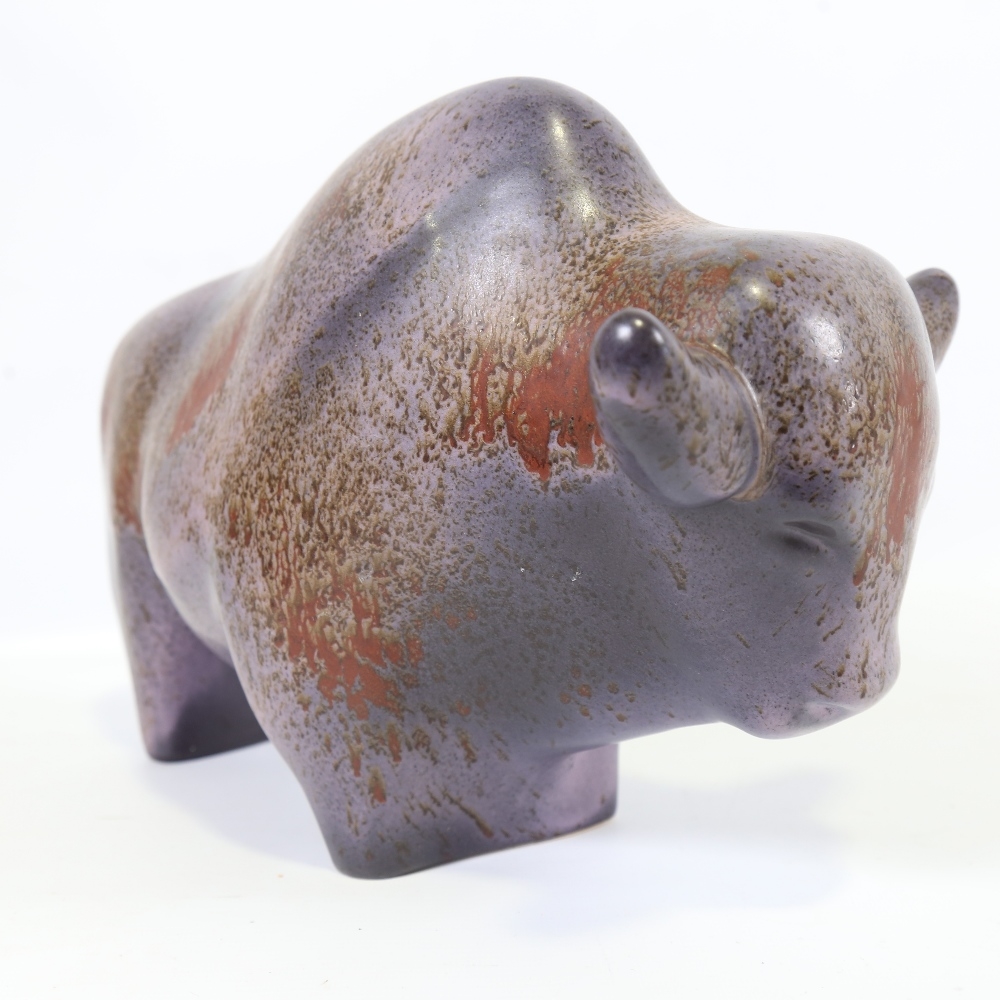 Kurt Tschörner | a 1970s' ceramic bison figure | MutualArt