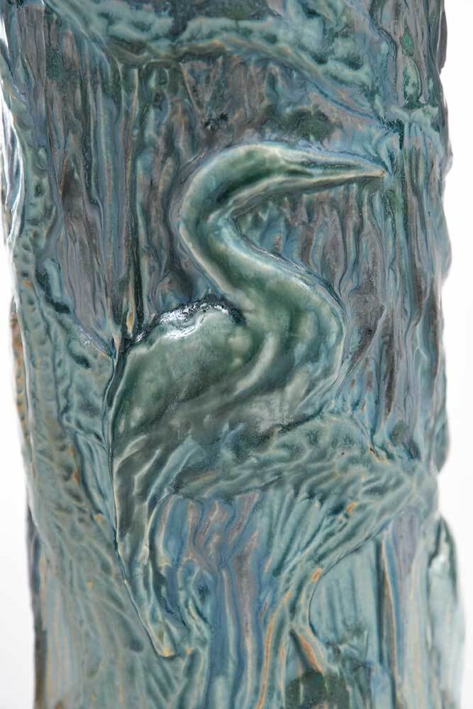 Martin Cushman | Three M. Cushman Florida Faience Pottery Vases | MutualArt