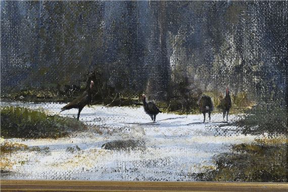 C. Ford Riley | Turkeys Under Oaks | MutualArt