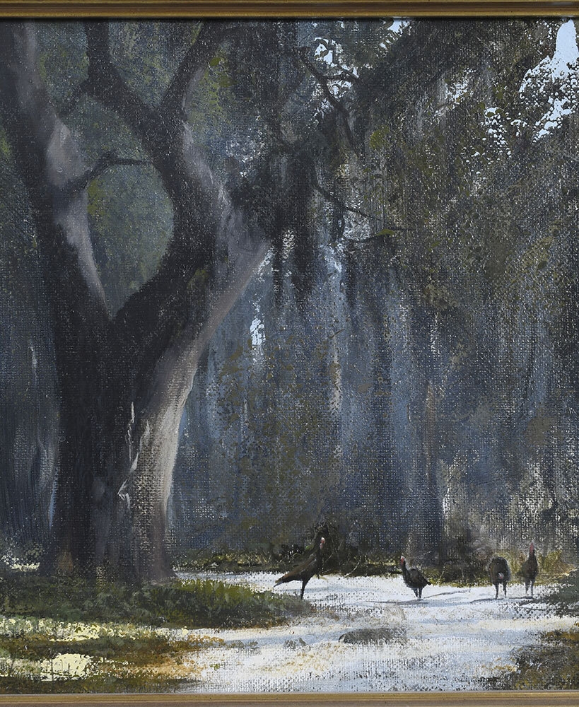 C. Ford Riley | Turkeys Under Oaks | MutualArt