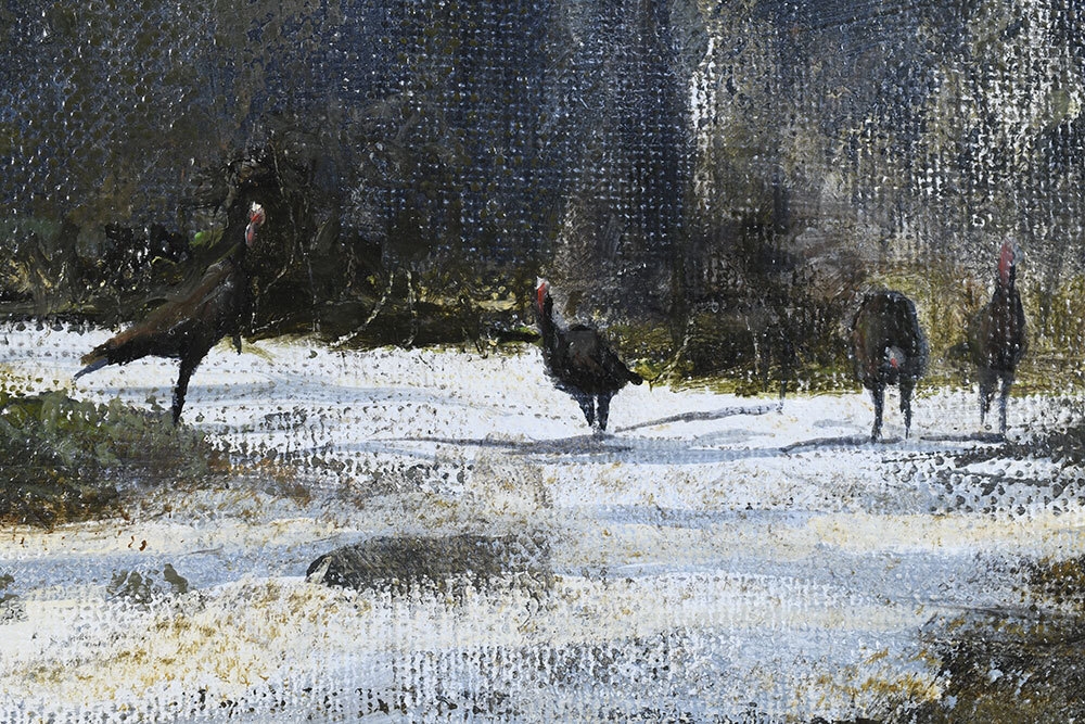 C. Ford Riley | Turkeys Under Oaks | MutualArt