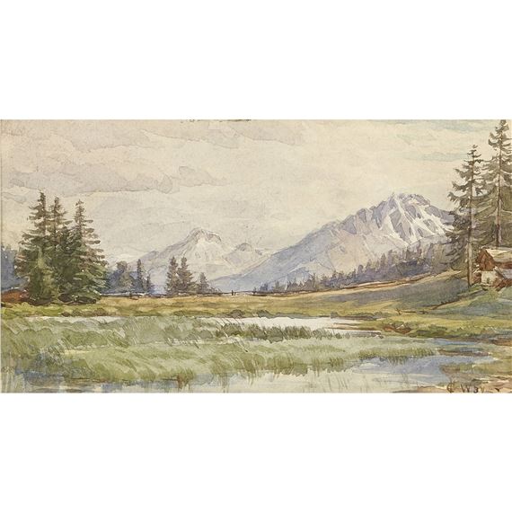 Charles Jones Way | Walliser Landschaft (1894) | MutualArt