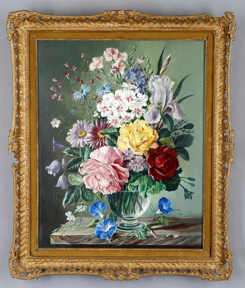 Robert Dumont-Smith | Still life of flowers in a glass vase | MutualArt