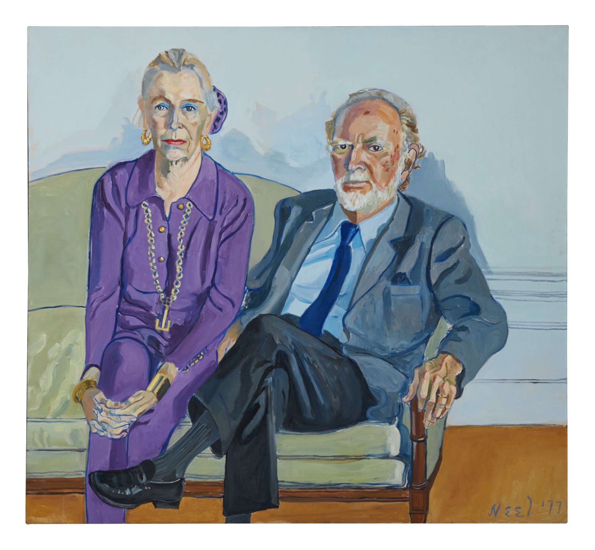 Alice Neel | Henry and Sally Hope (1977) | MutualArt