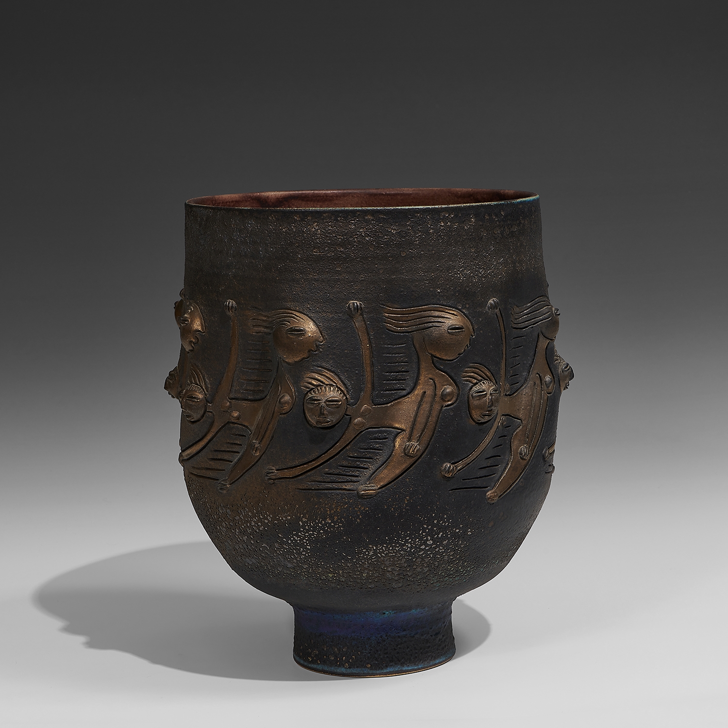 Edwin & Mary Scheier | large vase with female figural decoration (1993 ...