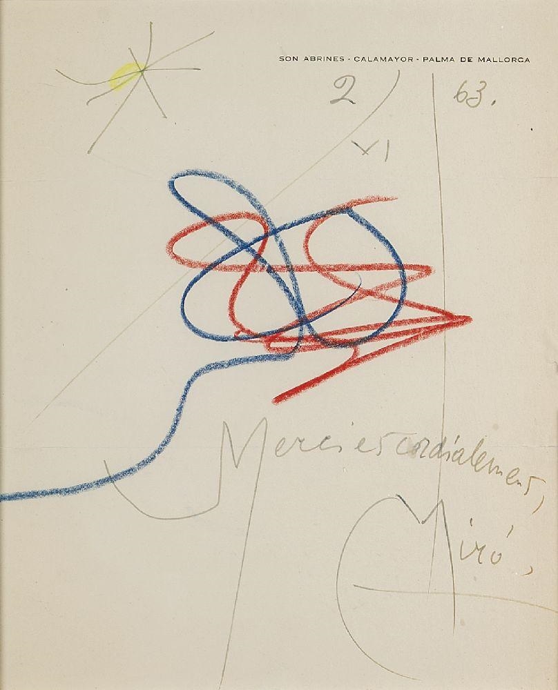 Joan Miró | Set of 3;Pour Gaëtan Picon; A Gaetan Picon ;Pour Gaetan ...