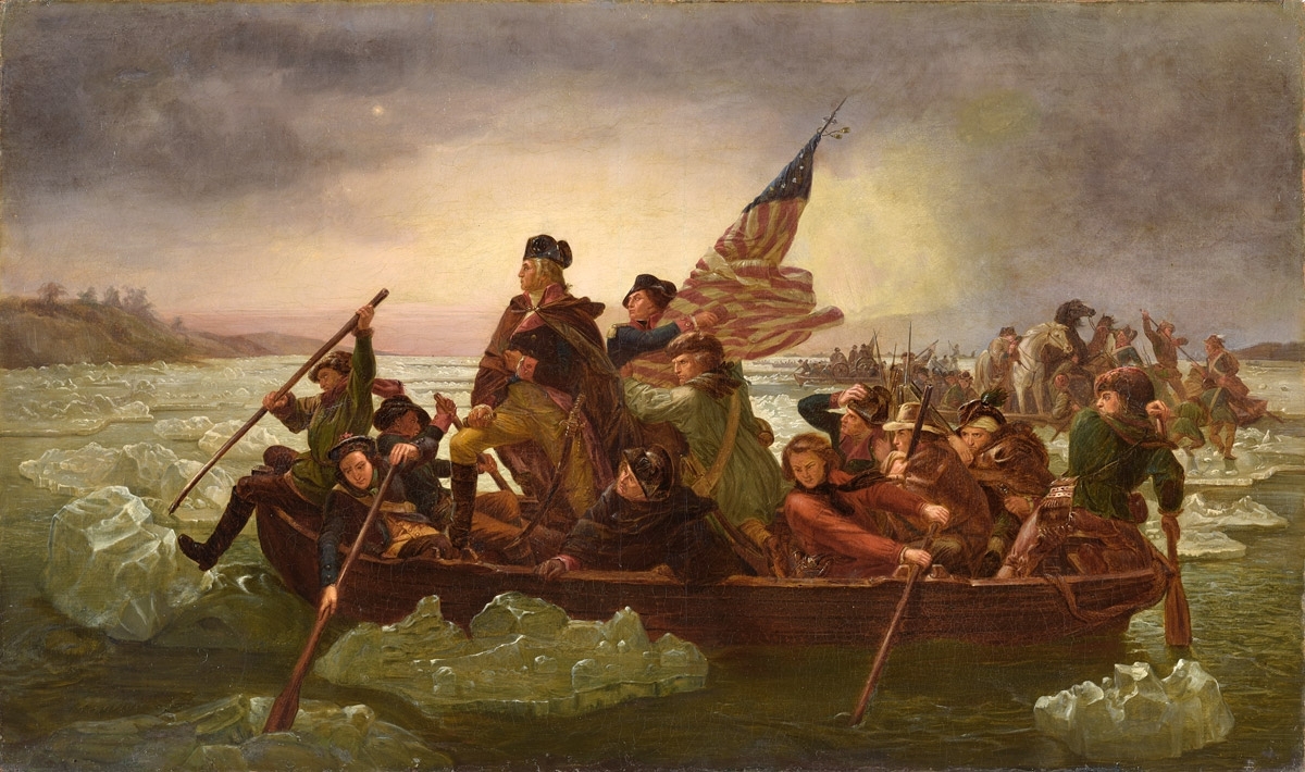 American School, 19th Century | Washington crossing the Delaware ...