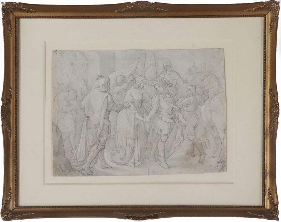 Nazarene School, 19th Century | Konradin von Hohenstaufen verabschiedet ...