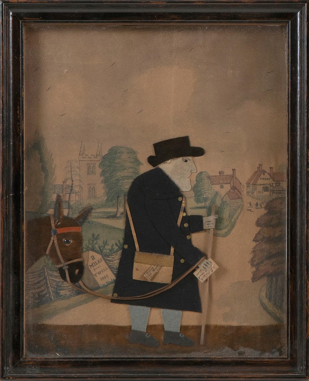 George Smart | Cut depicting Old Bright, the postman. | MutualArt
