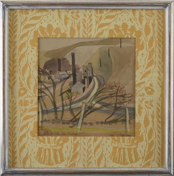 Peggy Angus | Cement works near Furlongs (1945) | MutualArt