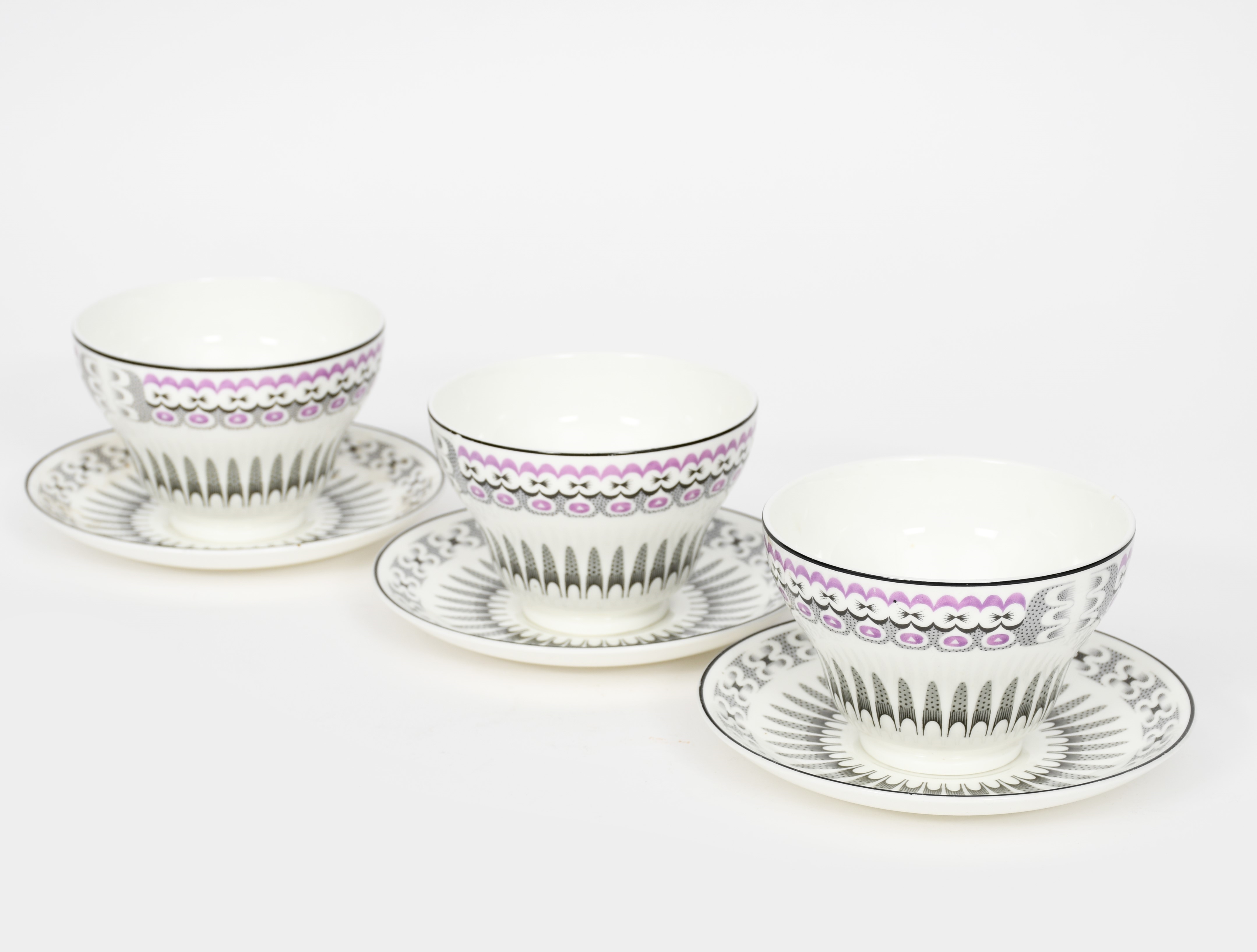 Edward Bawden | Three Wedgwood Orient Line bowls and saucers | MutualArt