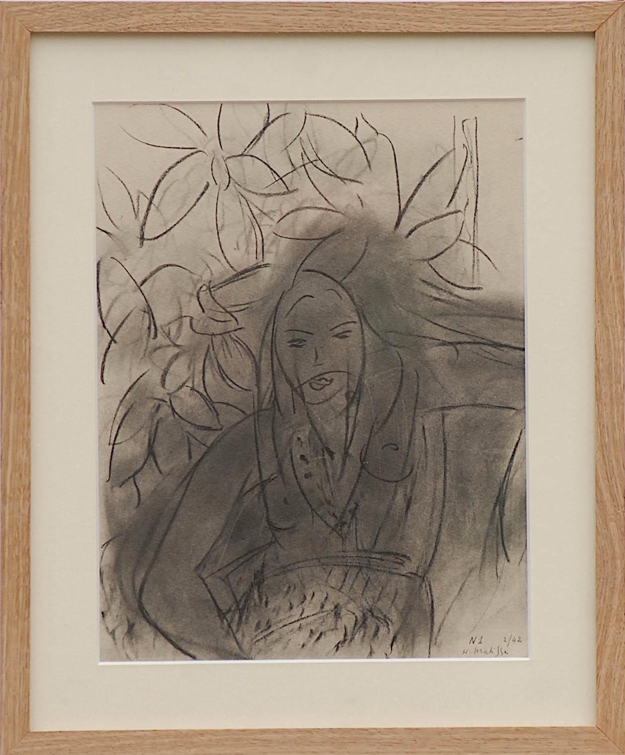 Henri Matisse | 'Seated Woman with Flowers - N1' (1943) | MutualArt