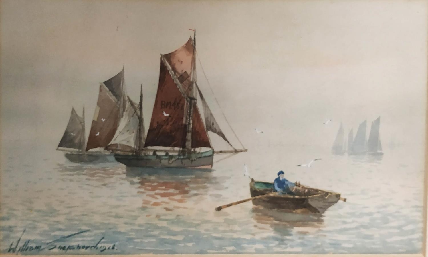 William Shepherd | 'Brixham Fishing Trawlers on the Fishing Grounds ...