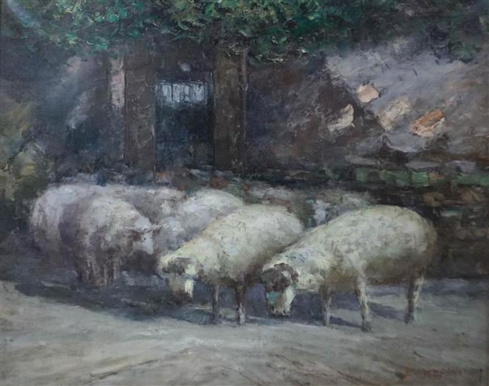 L. Stephano | Sheep in a Landscape | MutualArt