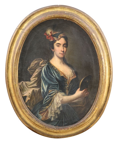 Domenico Parodi | Ritratto di gentildonna con maschera in mano | MutualArt