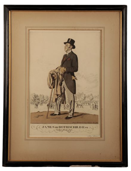 George Belcher | Two caricature type full-length portraits of ...