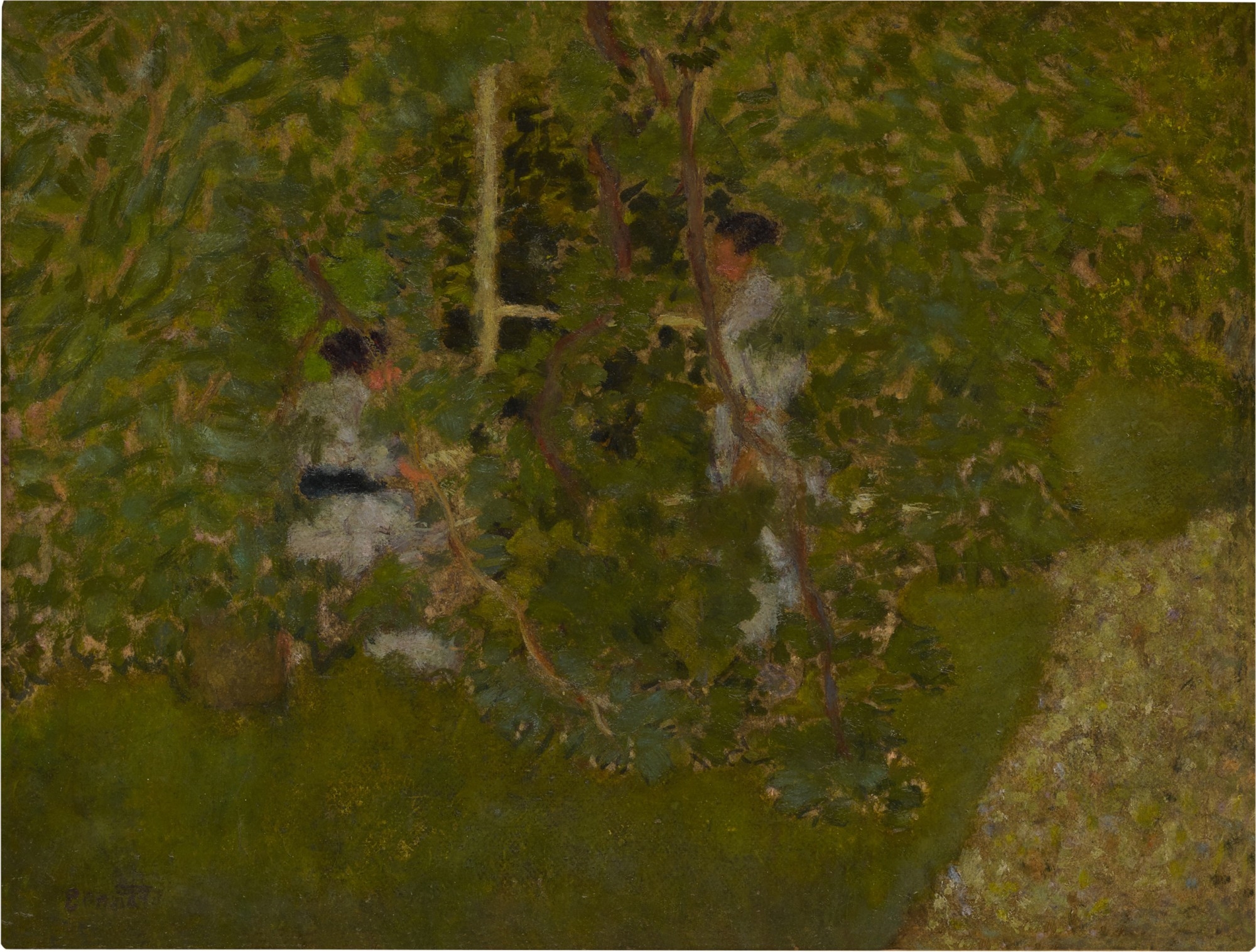 Pierre Bonnard | Personnage sous un arbre (Circa 1925) | MutualArt