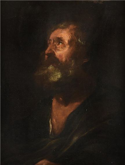 Jusepe de Ribera | Head of a bearded philosopher | MutualArt