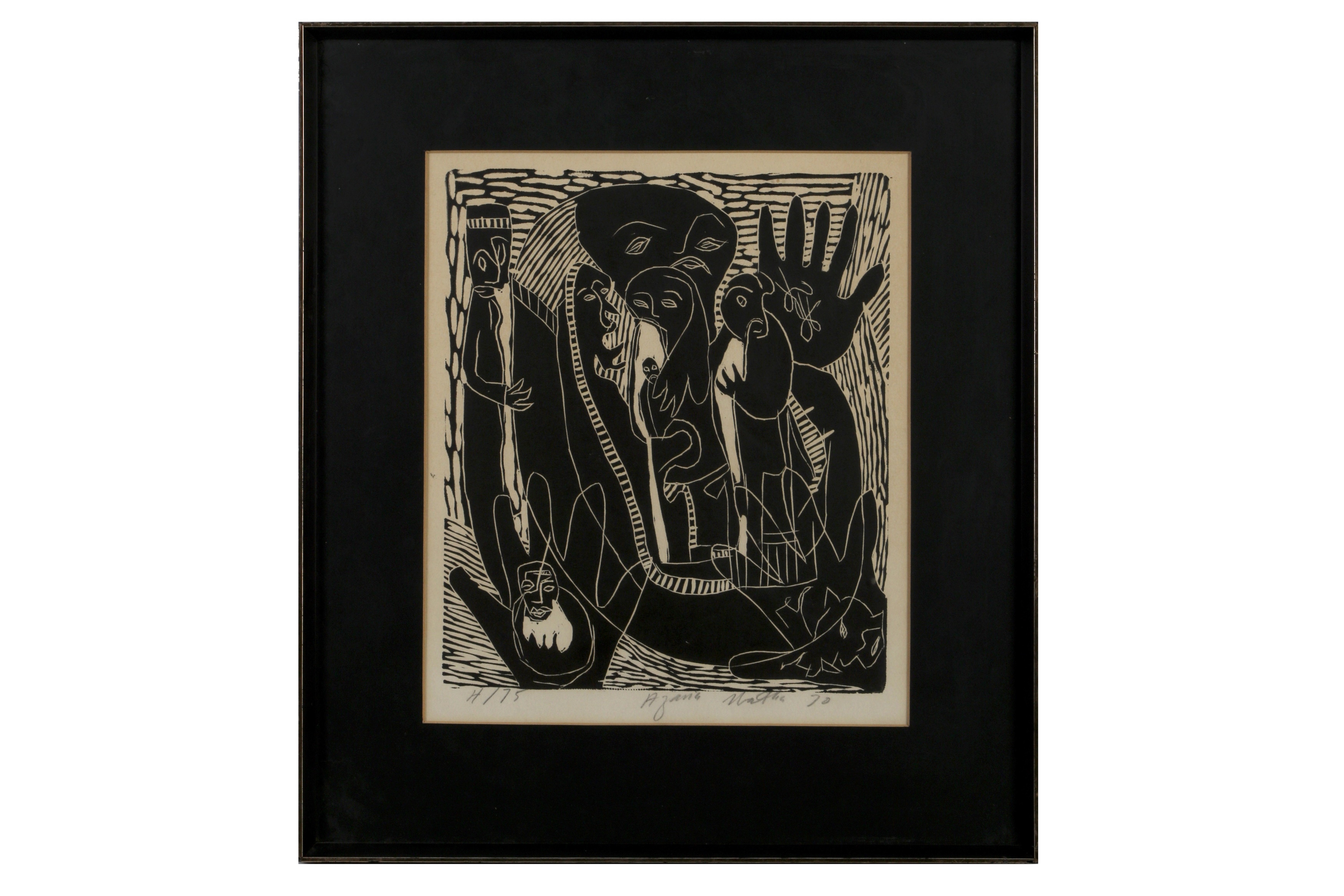 Azaria Mbatha | Abstract Figures (1970) | MutualArt