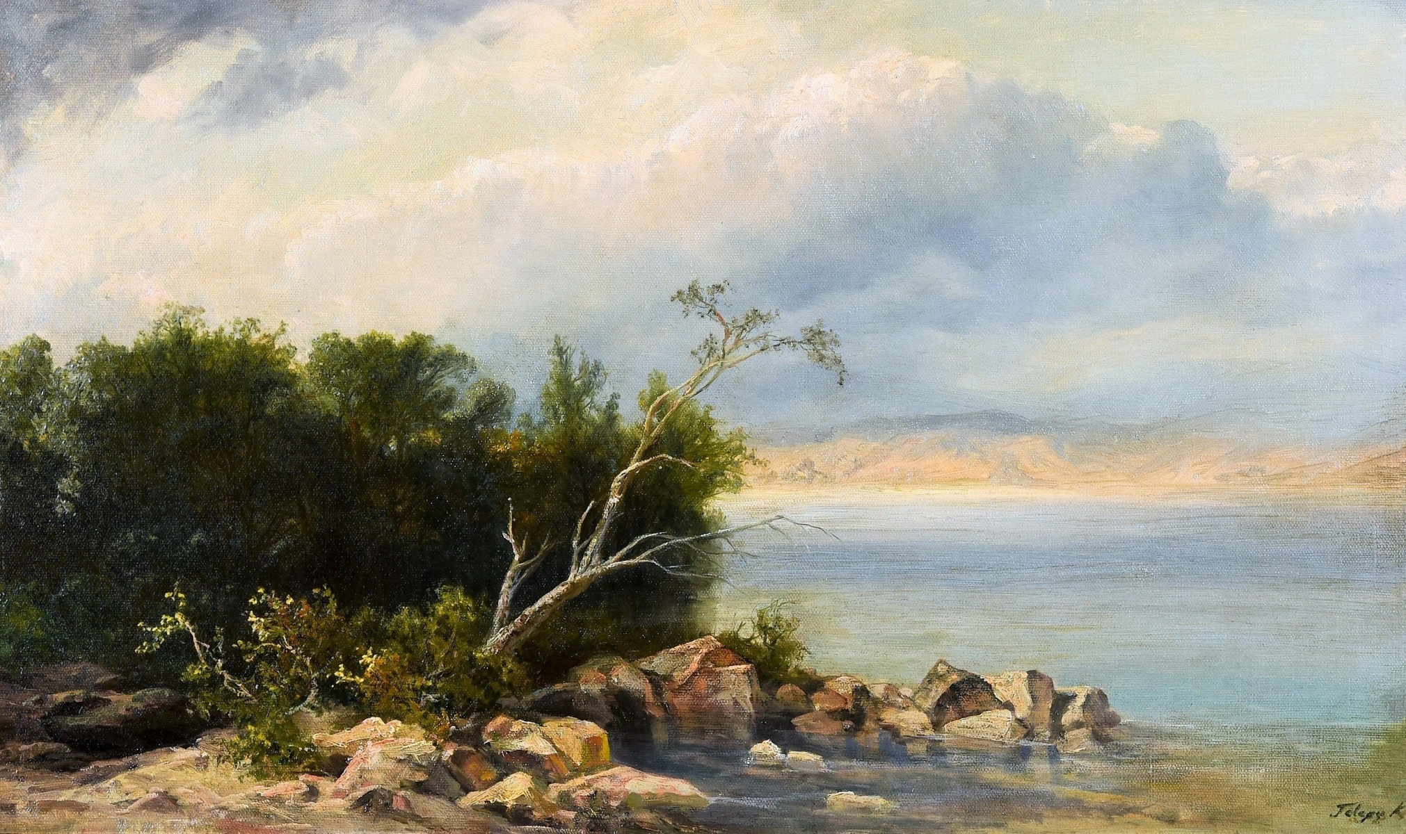 Karoly Telepy | Dunai táj | MutualArt