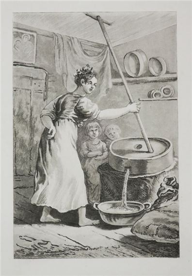 Philibert-Louis Debucourt | Woman making gruel | MutualArt