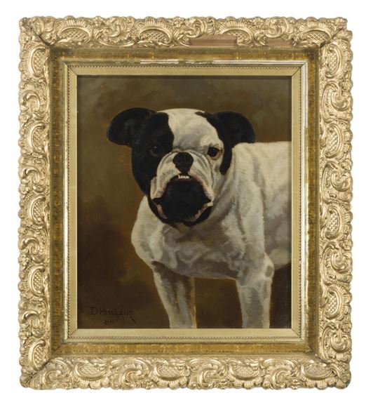 John Dare Howland | Portrait of a Bulldog (1889) | MutualArt