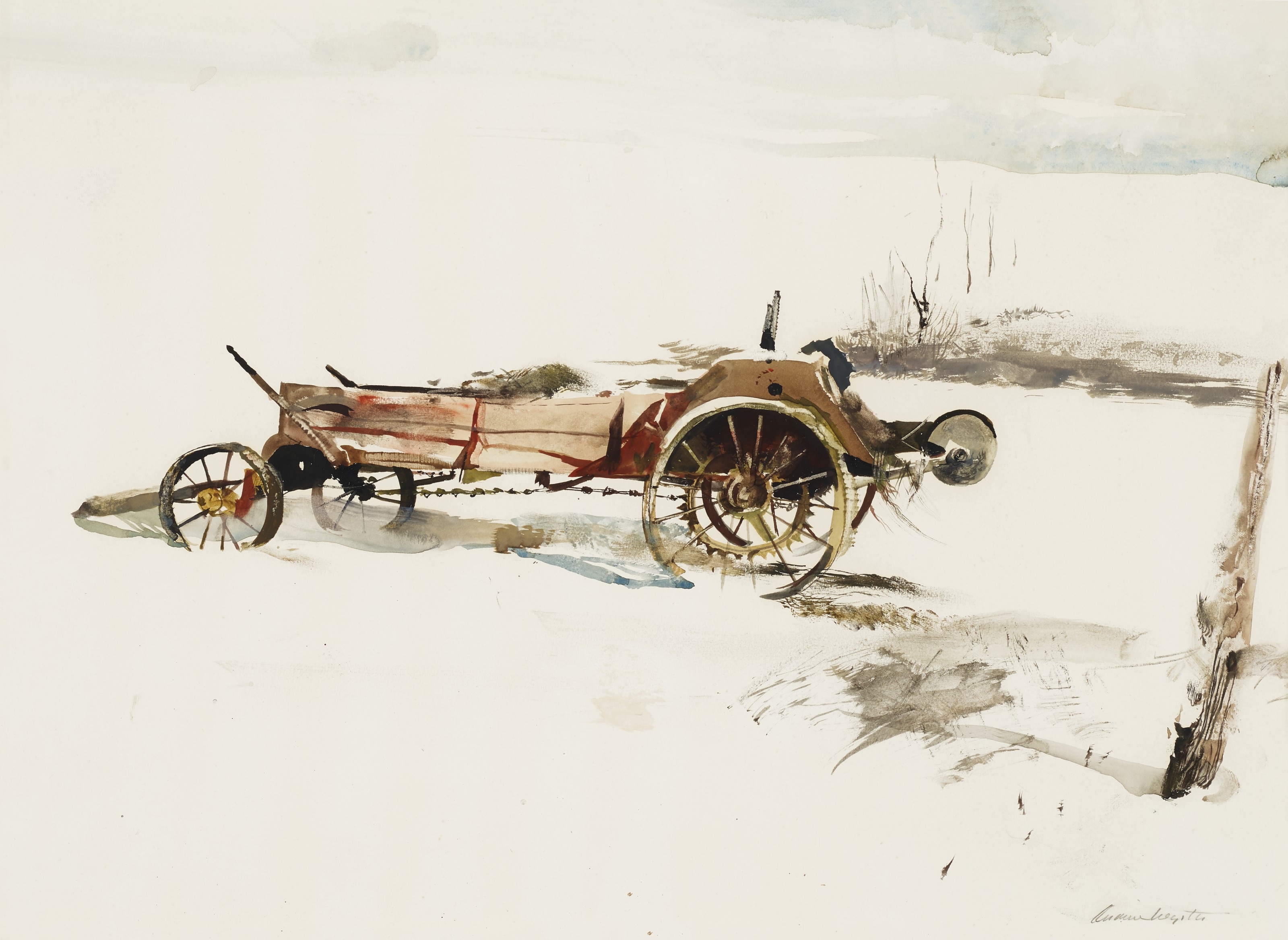 Andrew Wyeth | Farm Machine (1956) | MutualArt