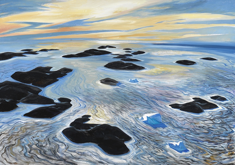 Doris McCarthy | Iceberg and the Aurora (1997) | MutualArt