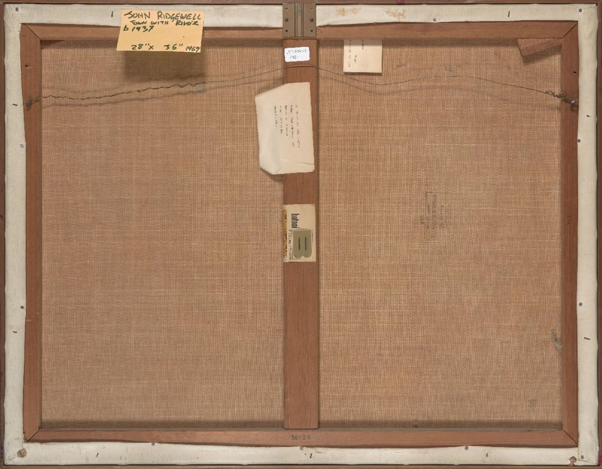 John Ridgewell | Town with River (1967) | MutualArt